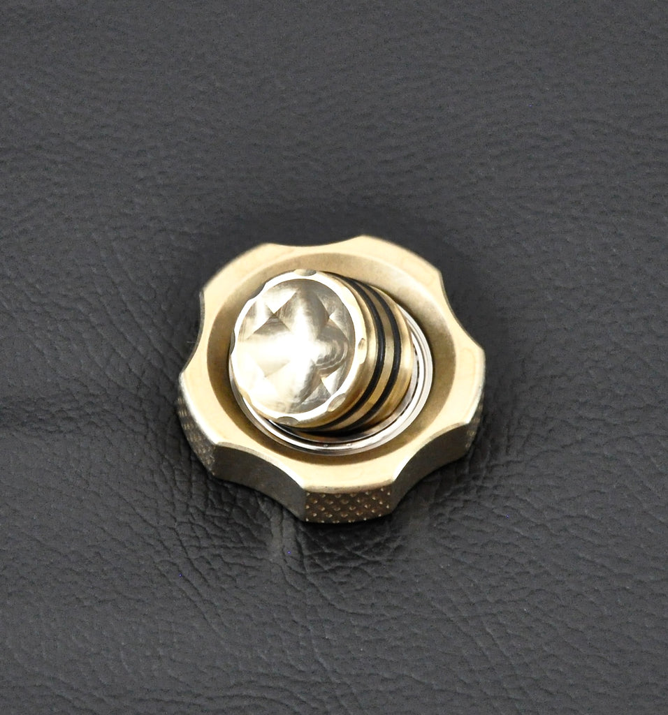 LoopHole Spinner - Brass T-5 Female Knurl - Without Core – Premium EDC Gear